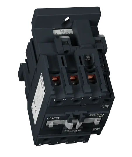 CONTATOR TRIPOLAR EASYPACT TVS 65A 1NA+1NF BOBINA 220VCA LC1E65M7 - Maqmex