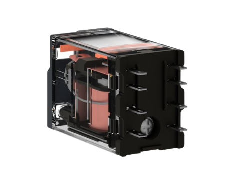 Relé de interface básica, 2NAF, 5A, com LED de indicação, 24VCC - Maqmex